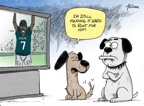 Tornoe’s Toon: Rooting for Michael Vick : Delaware Liberal